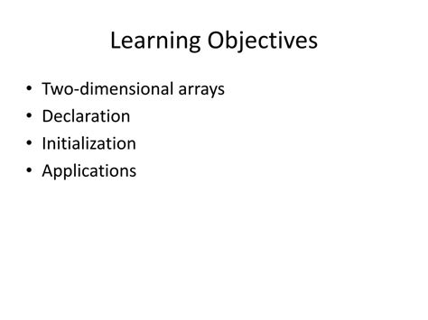 Ppt 2d Arrays Powerpoint Presentation Free Download Id2573910