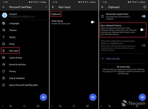 SwiftKey Now Allows Users To Sync Windows Clipboard With Their Android Device Neowin