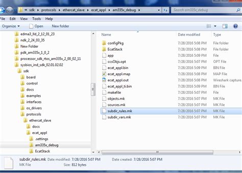 error while loading the ecat appl out file in am335x ice rev2 1 code