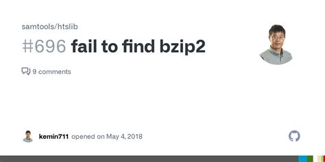 Fail To Find Bzip2 · Issue 696 · Samtoolshtslib · Github