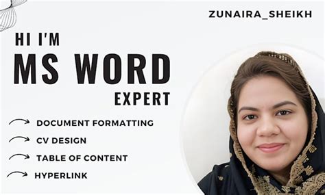 Do Professional Microsoft Word Document Formatting And Editing By Zunairasheik160 Fiverr