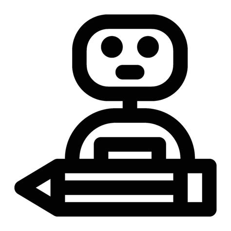 Robot Design Prototype Outline Icon 55804475 Vector Art At Vecteezy
