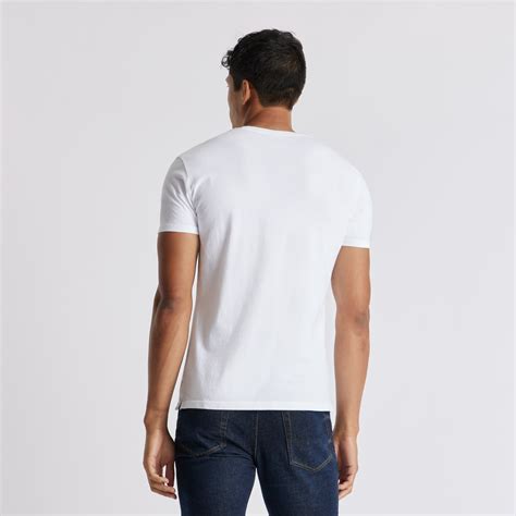 Spoke Organic T Shirt White Mens Custom Fit T Shirt Spoke