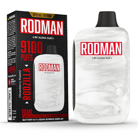 Rodzilla Strawberry Ropes Disposable Vape Rodman 9100 Puffs 999
