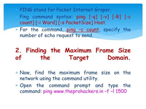 Information Gathering Using Windows Command Line Utility Pptx