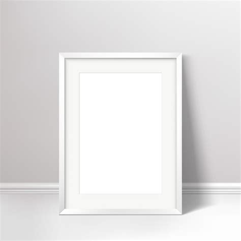 Premium Vector Wall Poster White Frame Mockup Vector Illustration