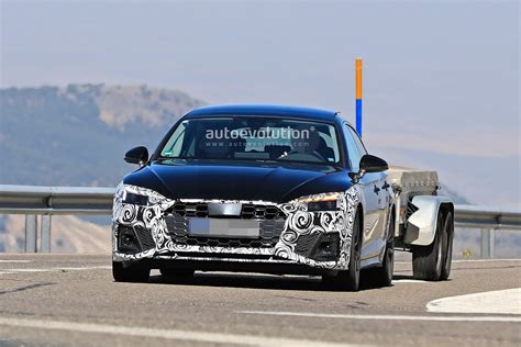 2021 Audi A5 Sportback Facelift Spied With Giant Fake Exhausts