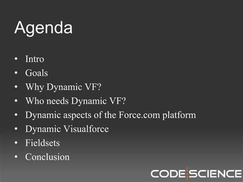 Building Robust Applications With Dynamic Visualforce Pptx