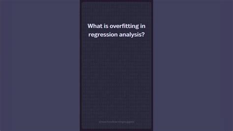 Overfitting In Regression Machinelearning Datascience