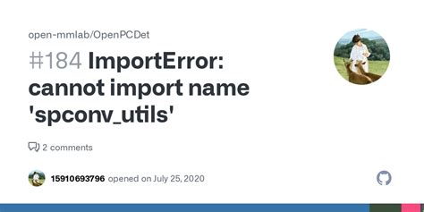 ImportError Cannot Import Name Spconv Utils Issue Open Mmlab OpenPCDet GitHub