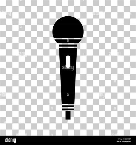 Microphone Icon Audio Speech Symbol Record Concert Sign Web Button Design Karaoke Flat Speak