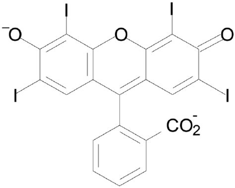 Chemical Structure Of Erythrosine B Er Download Scientific Diagram