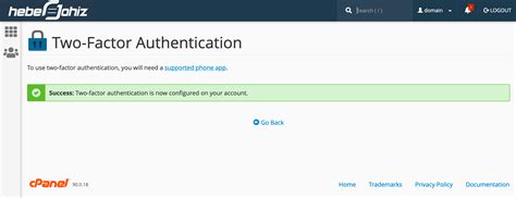How To Enable 2fa Two Factor Authentication On Cpanel Heberjahiz