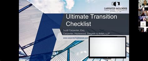 The Ultimate Transition Checklist Chdb Law