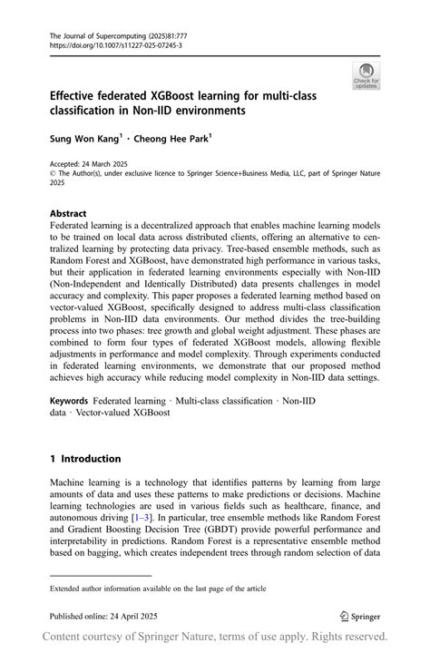 Effective Federated Xgboost Learning For Multi Class Classification In