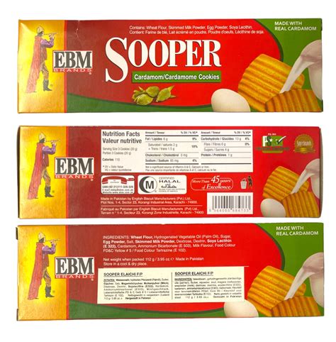 Ebm Sooper Cardamom Biscuits 112g Zakiasianfoods
