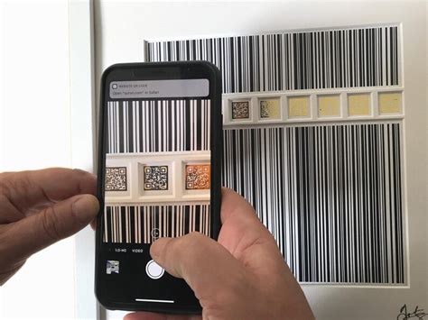 Kaaba Qr Code Of Life In White Box Frame Gold Embossed Bar Etsy Uk