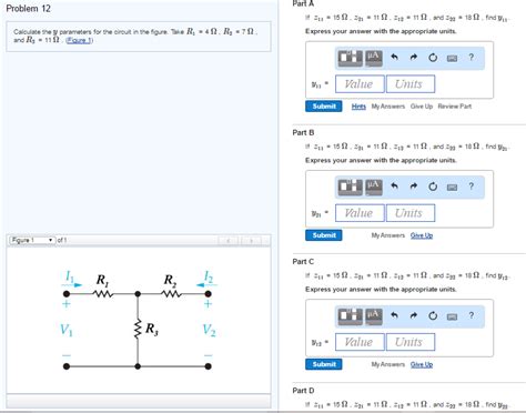 Solved Calculate The Y Parameters For The Circuit In The