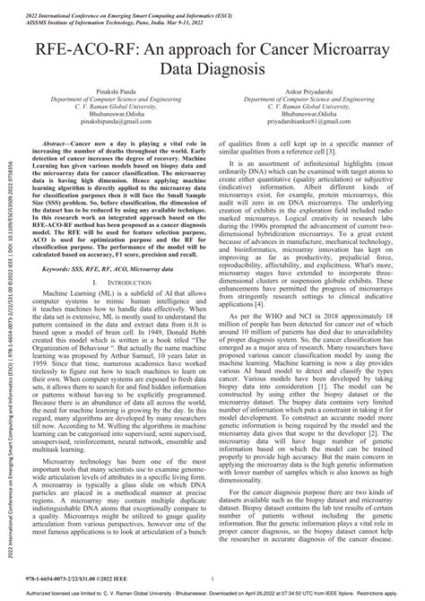 pdf rfe aco rf an approach for cancer microarray data diagnosis