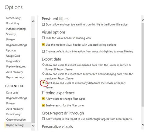 Solved Disable Export Option Microsoft Fabric Community