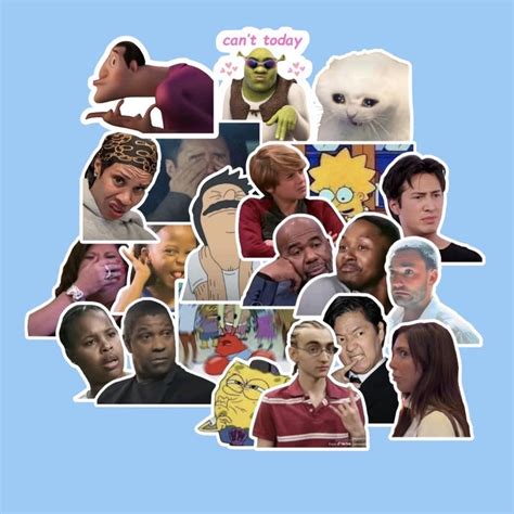 Funny Reaction Stickers Etsy