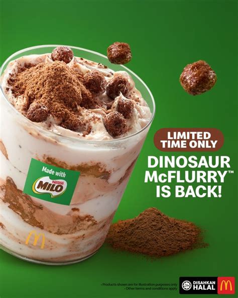 Mcdonalds Dinosaur Mcflurry™ Is Back Limited Time Only