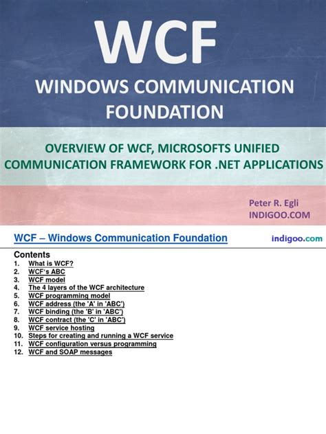 wcf windows communication foundation pdf windows communication