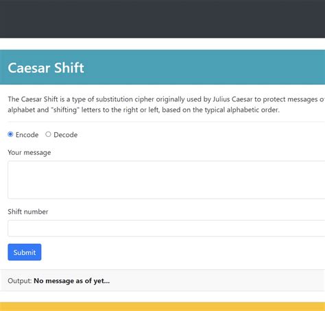 Github Collinclifford Decoder Ring Feature That Allows Users To Code And Decode Secret Messages