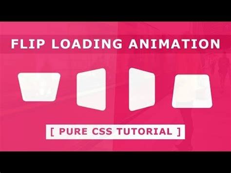Flip Loading Animation CSS Loading Page Animation Effects Pure CSS Tutorial For Beginners