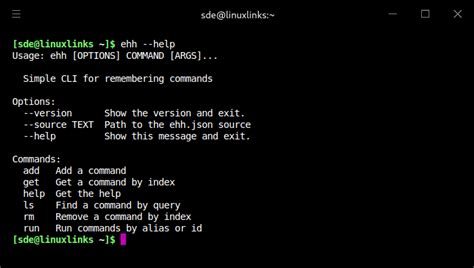 Ehh Helps You Remember Commands Linuxlinks
