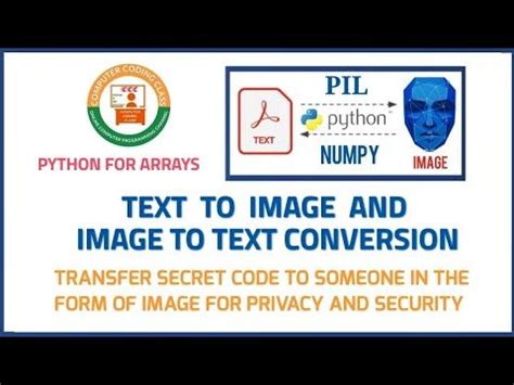How To Convert Image To Text In Python How To Convert Array To Image In Python Numpy Array Artofit