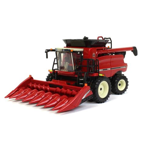 1 64 Limited Edition Vintage Ih Case Ih 7150 Combine With Corn And Gra — Outback Toys
