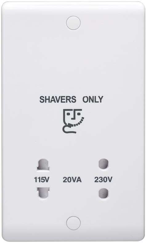 Dual Voltage Shaver Socket 115230v Volex Accessories Cpc Uk