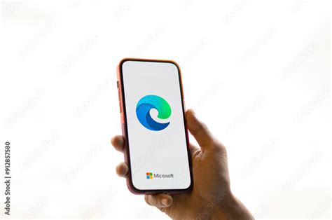 Dhaka Bangladesh 07 Aug 2024 Microsoft Edge Logo Is Displayed On Smartphone Microsoft Edge