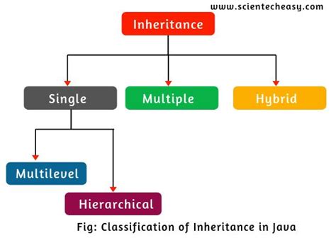 Types Of Inheritance In Java Scientech Easy In 2025 Java