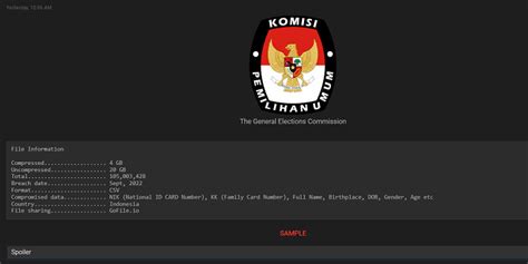Personal Data Of 105m Indonesian Citizens Leaked Online Cybernews