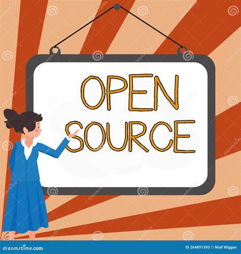 conceptual display open source word for denoting software which