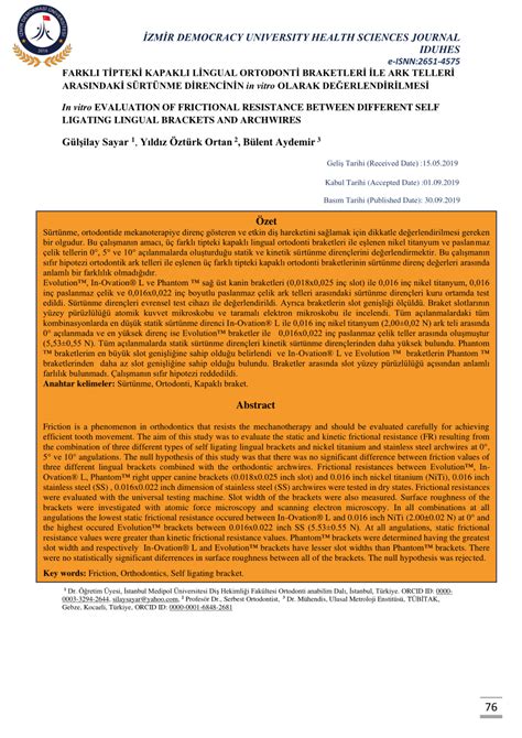 Pdf In Vitro Evaluation Of Frictional Resistance Between Different Self Ligating Lingual