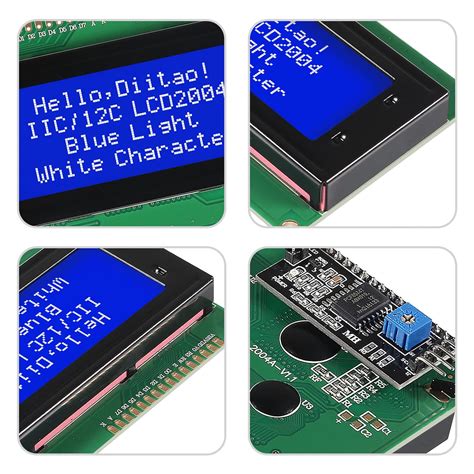 great choice products 2set lcd 2004 module iic i2c twi serial 20x4 lcd