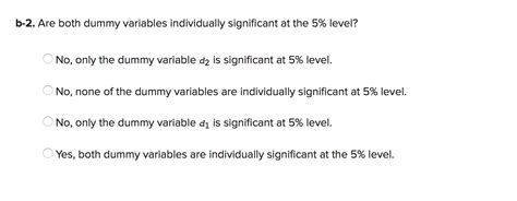 solved using 50 observations the following regression