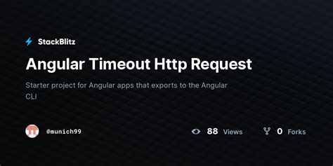 Angular Timeout Request Stackblitz