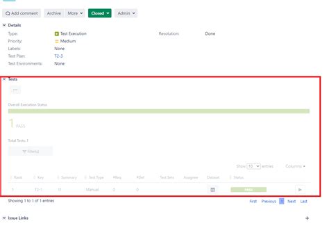 Xray 9012 Test Executions In A Non Editable Status Do Not Load Tests