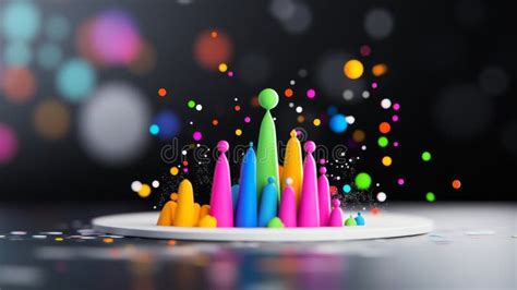 Colorful Abstract Data Visualization Vibrant 3d Shapes Data Points Colorful Blobs Abstract Art