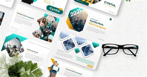 Cyntia Шаблон Keynote Pitch Deck Шаблоны презентаций Envato Elements