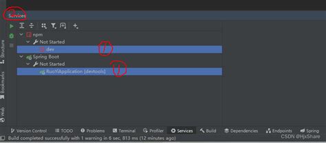 Idea的services中添加springboot启动和npm启动快速启动项目，提高效率idea中edit Configuration
