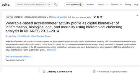 wearable based accelerometer activity profile as digital biomarker of
