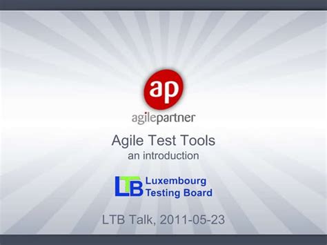Agile Test Tools Pptx