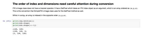 Why To Invert The Order Of The Indices Between Numpy And SimpleITK