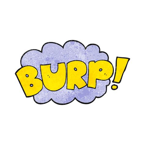 Textured Cartoon Burp Text 45284059 Png