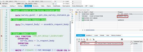 Use Abap Code To Fill Crm Survey Question And Subm Sap Community